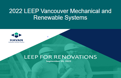 2022 LEEP Vancouver Mechanical and Renewable Systems - Research Centre ...