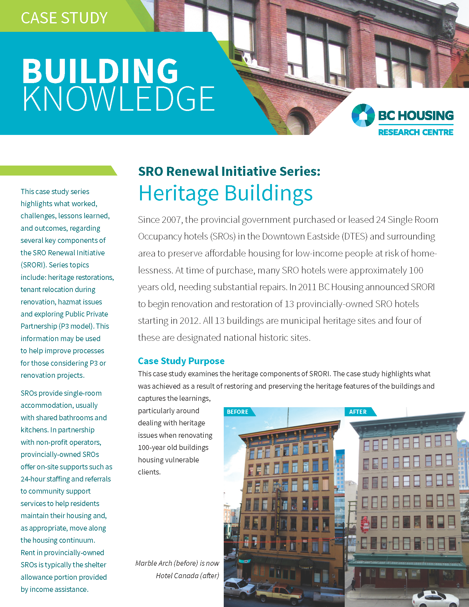 SRO Renewal Initiative Series: Heritage Buildings - Research Centre ...