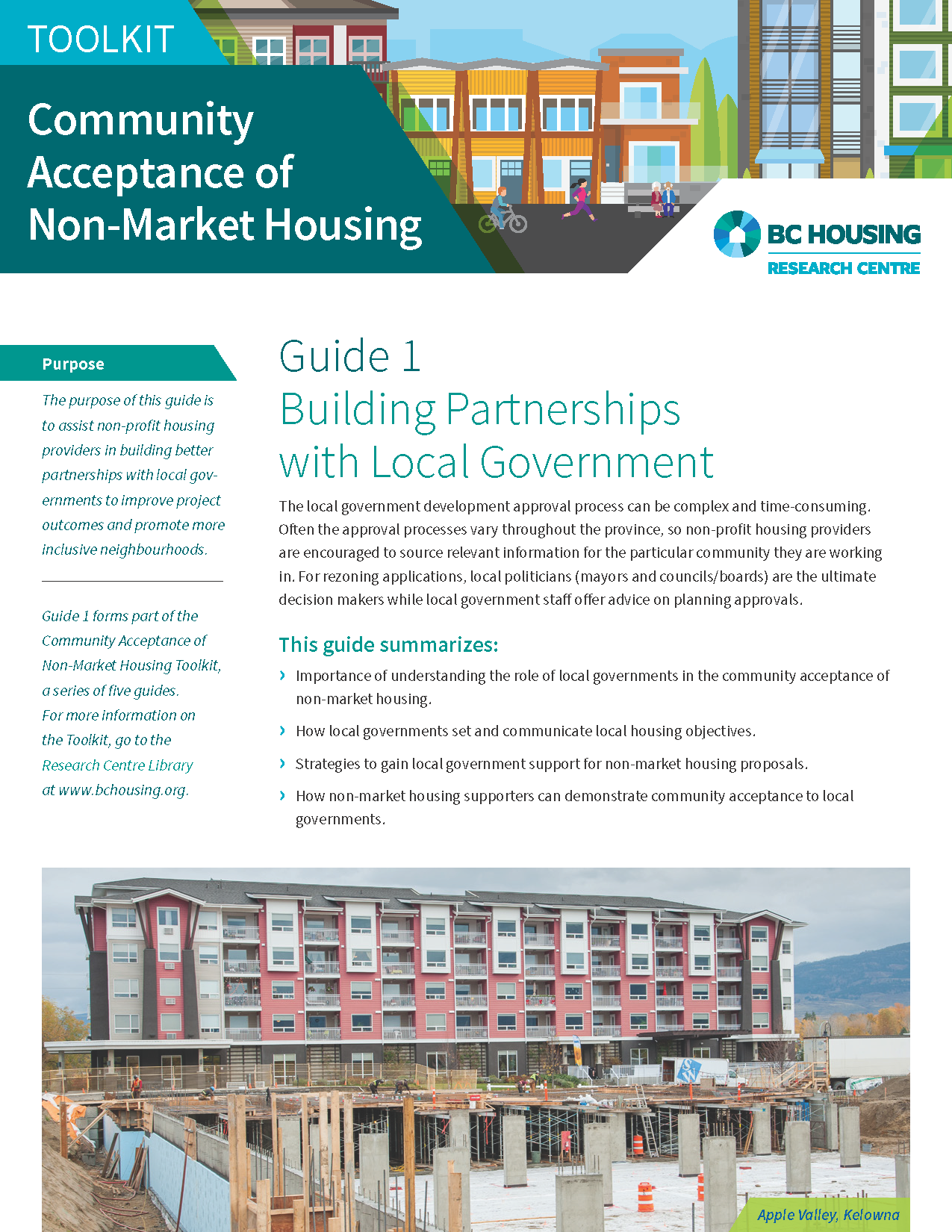 Community Acceptance of Non-Market Housing Toolkit- Guide One: Local ...