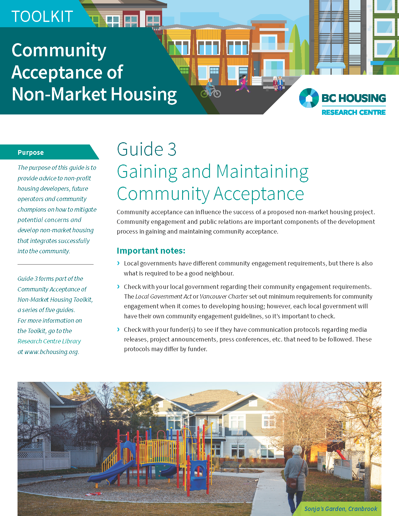 Community Acceptance of Non-Market Housing Toolkit - Guide Three ...