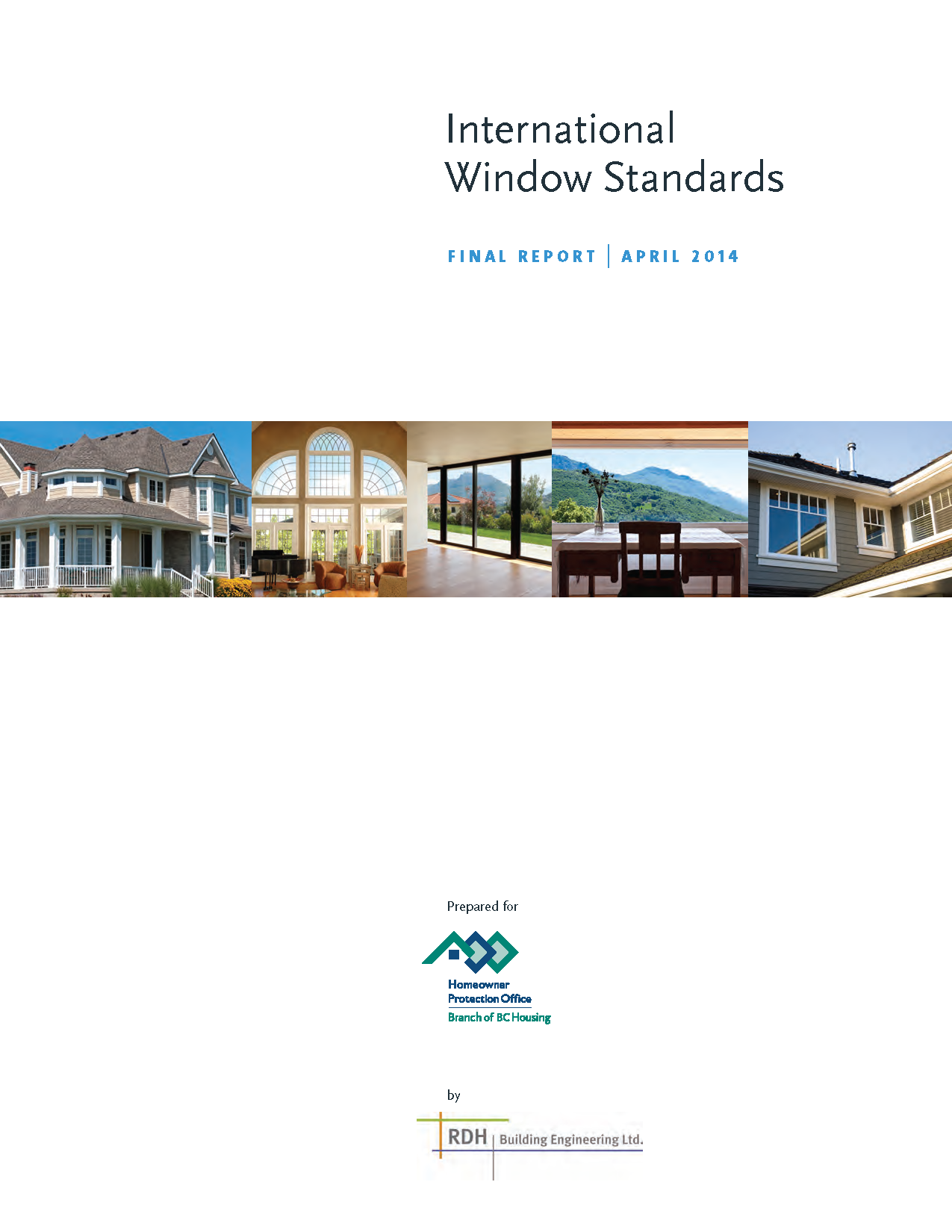 International Window Standards – Final Report - Research Centre - BC ...
