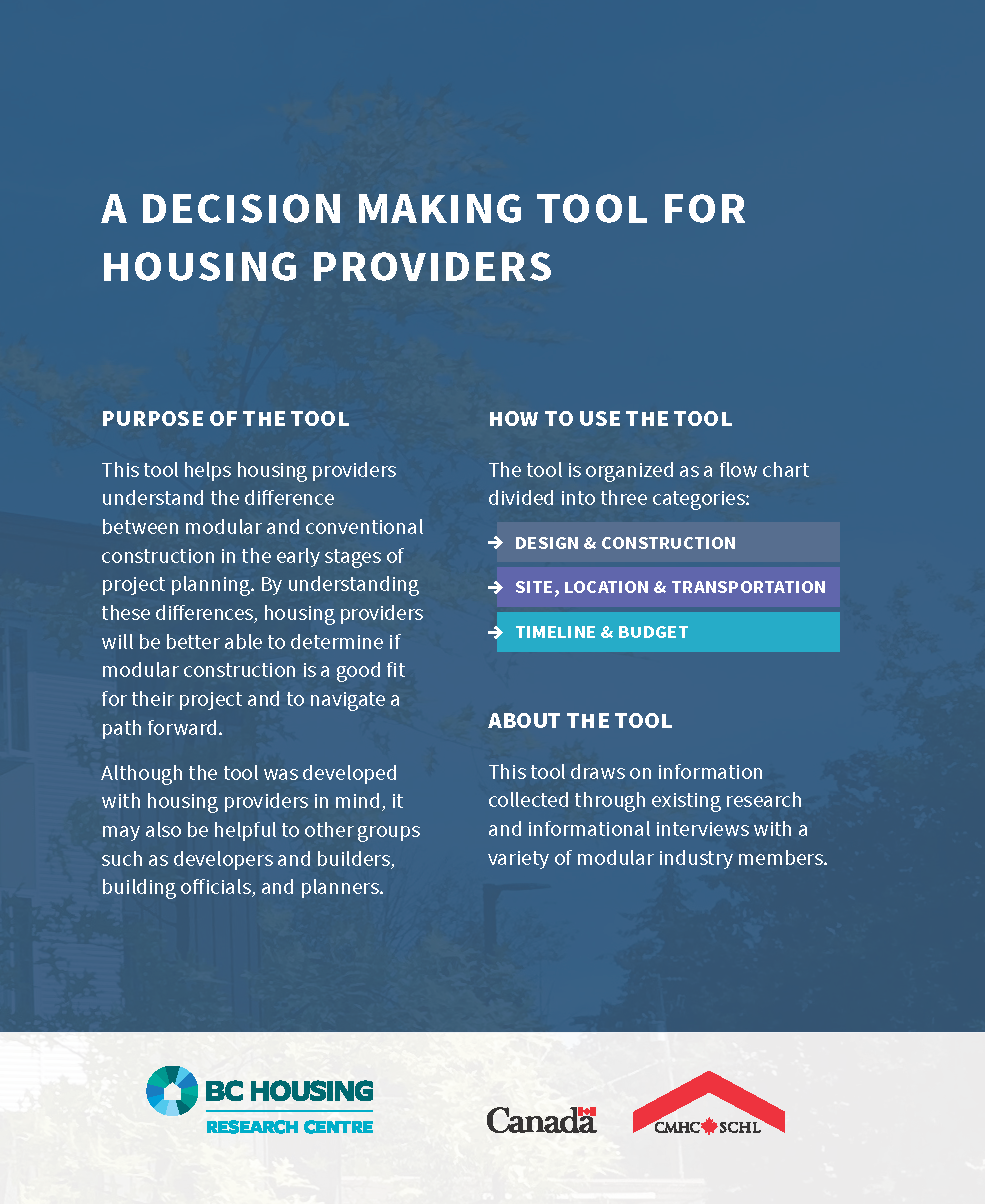 Modular Housing Decision Making Tool for Housing Providers - Research ...