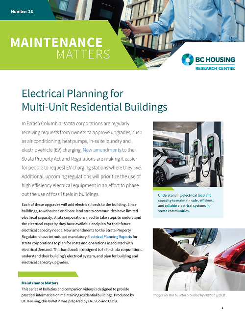 Maintenance Matters No. 23 - Electrical Planning for Multi-Unit ...