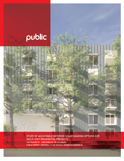 Vienna House - Study of Adjustable Exterior Solar Shading Options for ...